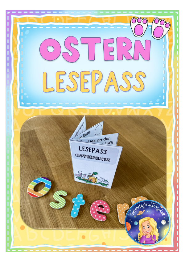 FREEBIE: Lesepass für die Osterferien (Klasse 1-4) – Grundschulimpulse