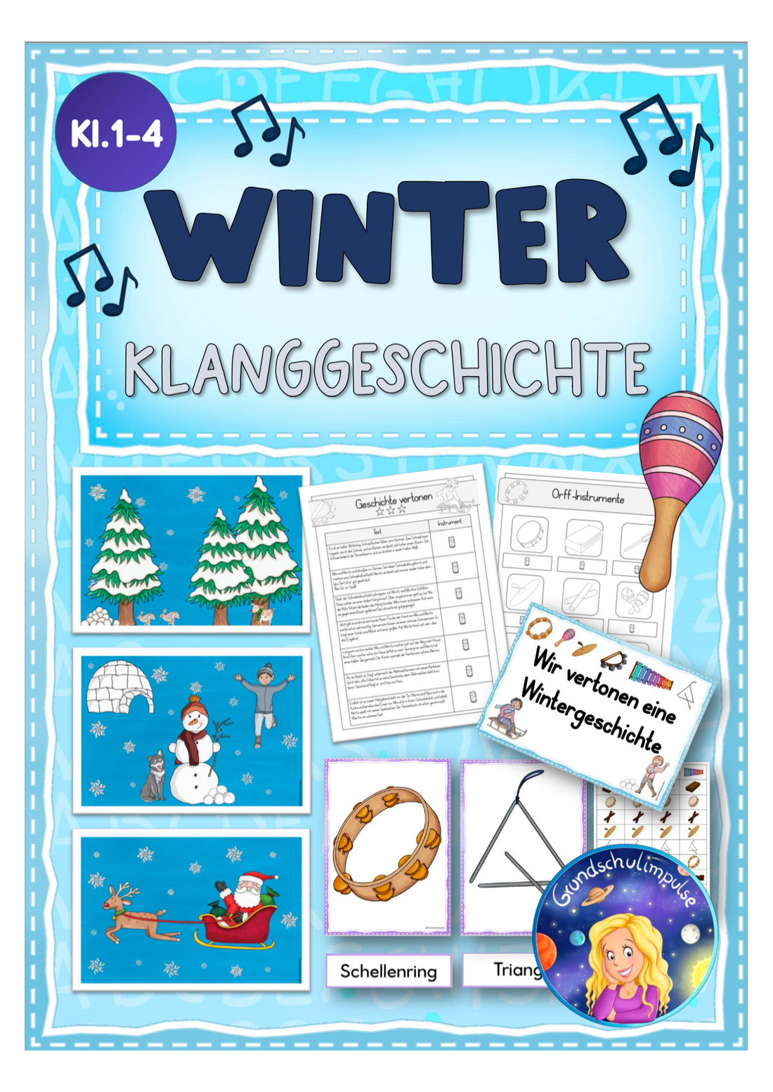 Klanggeschichte Winter Mit Instrumenten Kostenlos