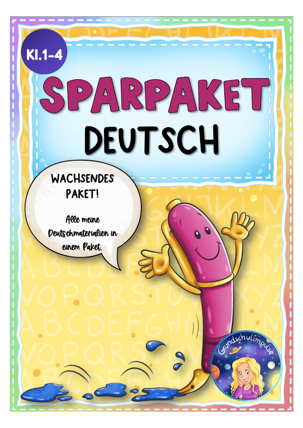 Wachsendes Materialpaket: ALLE meine Deutschmaterialien (Klasse 1-4 ...