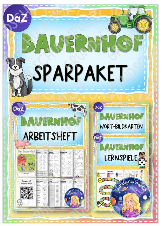 BAUERNHOF- Sparpaket (DaZ/DaF) – Grundschulimpulse