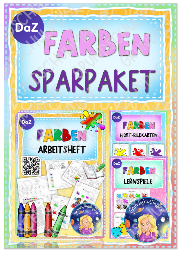 Farben - Sparpaket (DaZ/DaF) – Grundschulimpulse