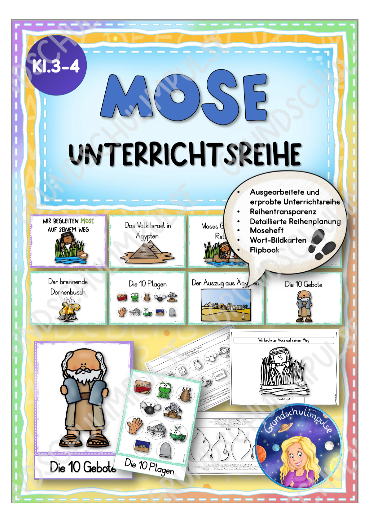 Mose - Unterrichtsreihe (Klasse 3+4) – Grundschulimpulse