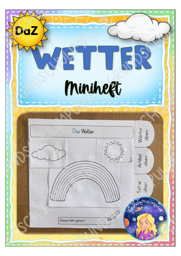 DaZ/DaF: "Das Wetter" Miniheft (Wortschatzarbeit) – Grundschulimpulse